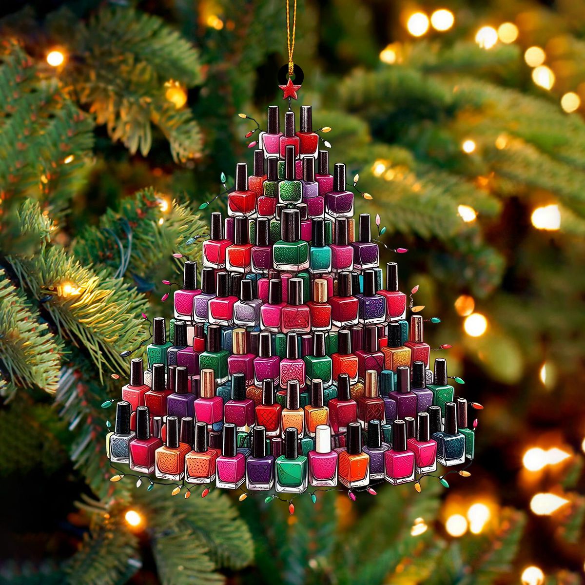 Nail Polish Christmas Tree Ornament, Gift For Nail Enthusiasts – FORMRY