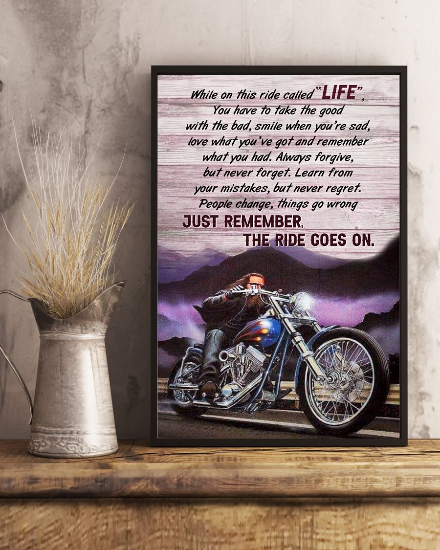 THE RIDE GOES ON Vertical Poster – FORMRY